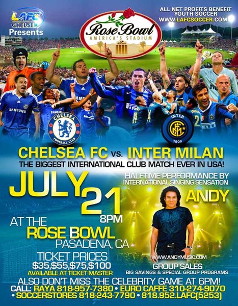 Andy (Chelsea vs Inter Milan) event · Tue, July 21, 2009 · Rose Bowl ...