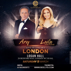 AREF & LEILA FOROUHAR Live Concert in London event · Sat, March 9, 2019 ...