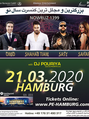 Omid, Shahab Tiam, Sasy, & Sahar In Hamburg event · Sat, March 21, 2020 ...
