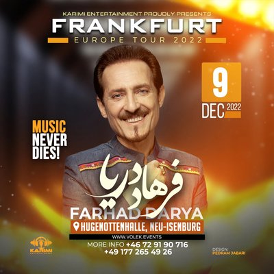 Farhad Darya Live in Frankfurt event · Fri, December 9, 2022 ...