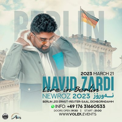 Navid Zardi Live in Berlin event · Tue, March 21, 2023 · Ernst-Reuter ...