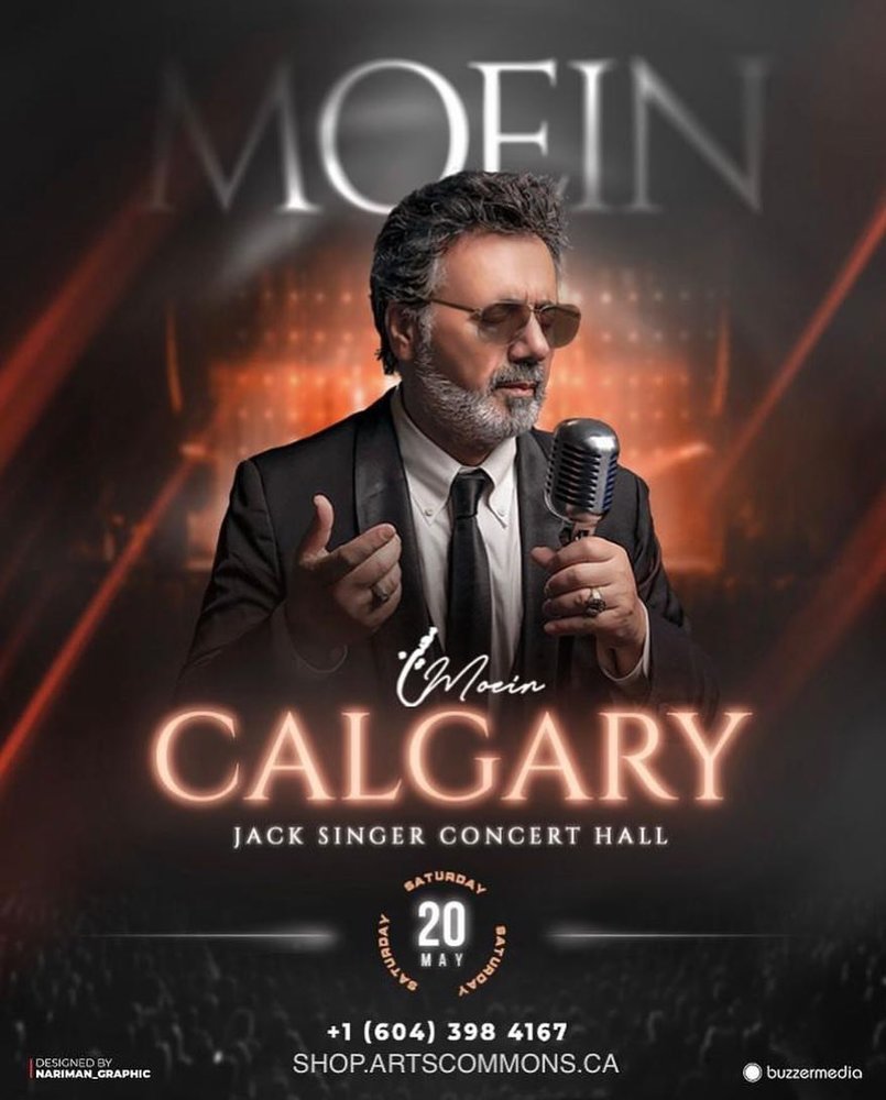 Moein Live in Calgary event · Sat, May 20, 2023 · Jack Singer Concert ...