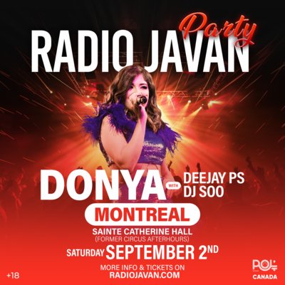 Radio Javan Party With DONYA in Montreal