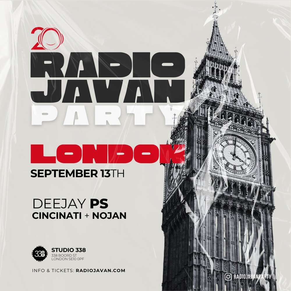 Radio Javan Party in London event · Fri, September 13, 2024 · Studio ...
