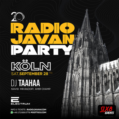 Radio Javan Party in Köln event · Sat, September 28, 2024 · Electrum ...