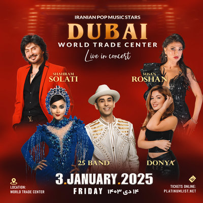 Shahram Solati, Donya, 25 Band, Susan Roshan event · Fri, January 3 ...
